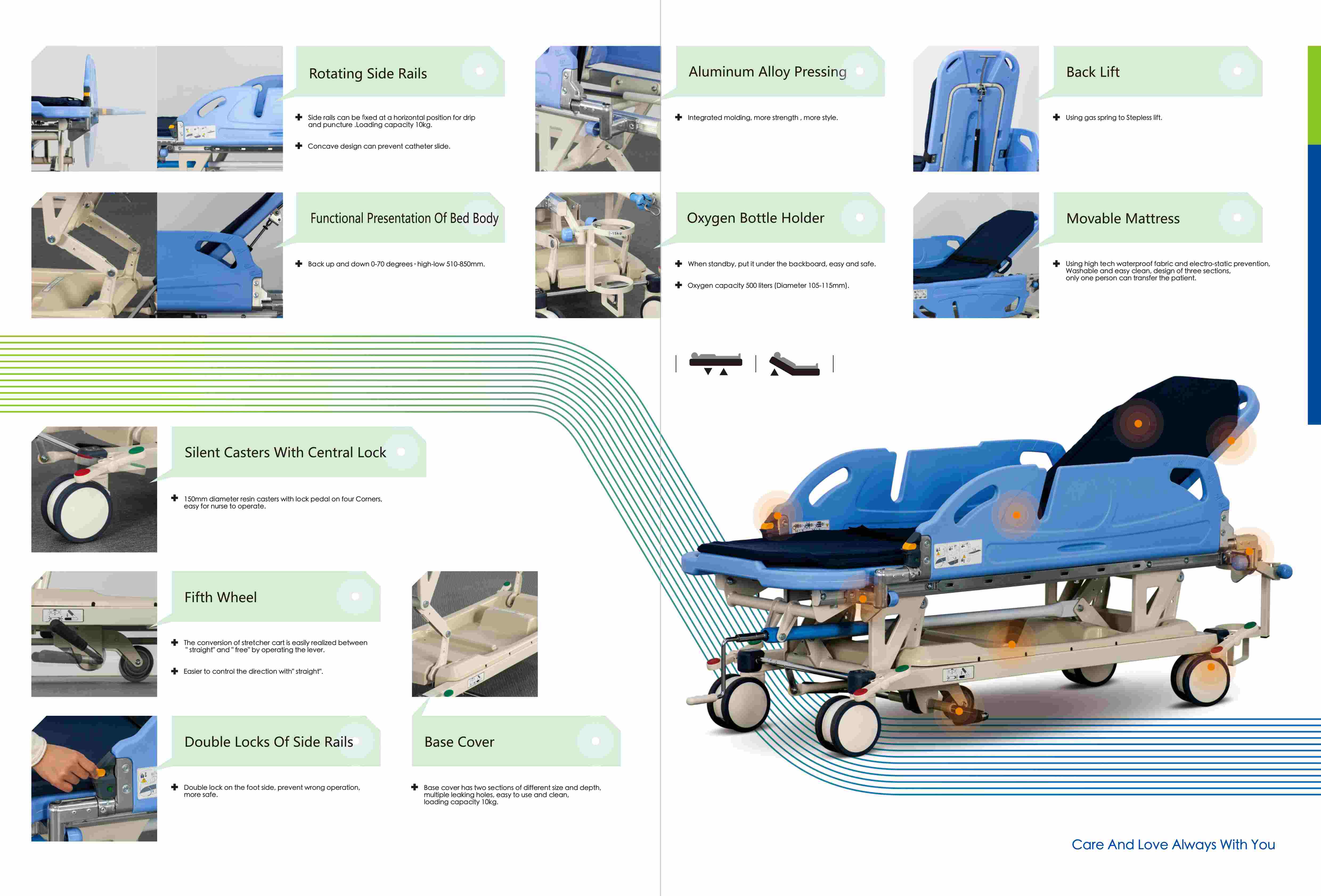 Transport Bed - Buy Transfer Bed Product on Dragon Medical Co., Ltd.